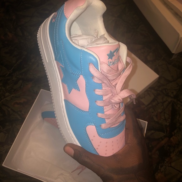 Bape | Shoes | Custom Of 1 Bapesta Sample Jewster Cotton Candy | Poshmark